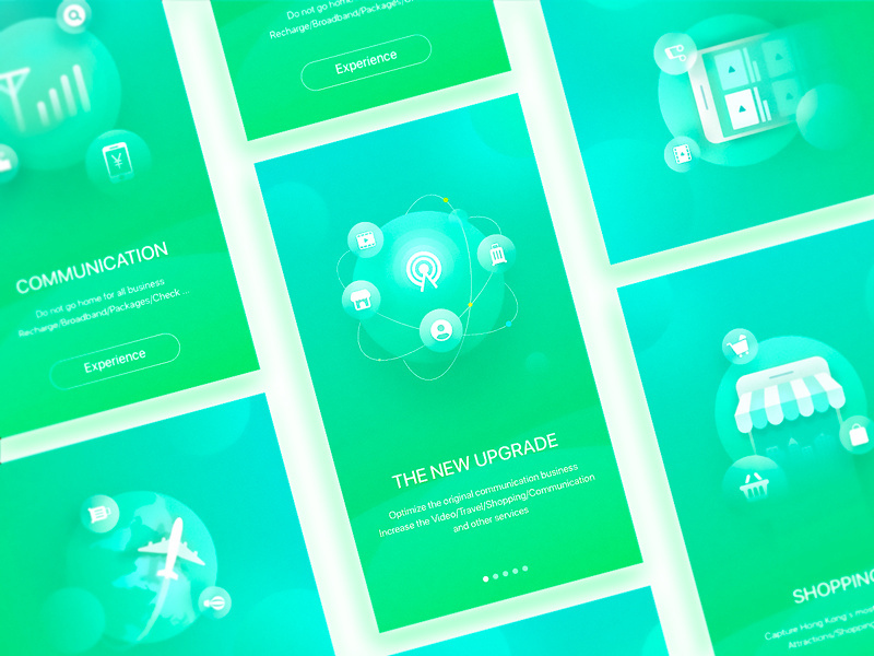 Hong Kong Mobile MyLink App UI Design by Sunny for BestDream on Dribbble
