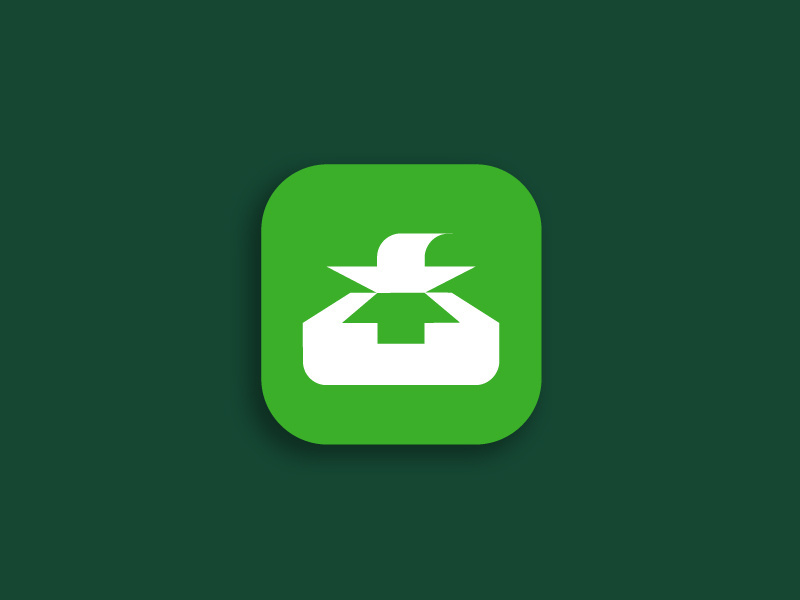 Recycling App Icon Logo by Klaudia Mondek on Dribbble