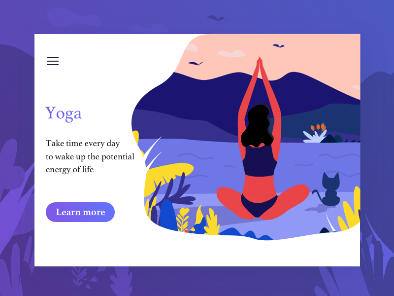 Yoga by manna for Frandy Design on Dribbble