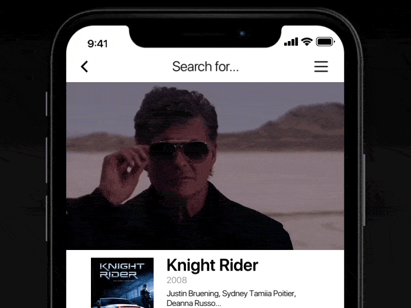 Pull Down Kitt To Refresh by Morgan Brabessa on Dribbble