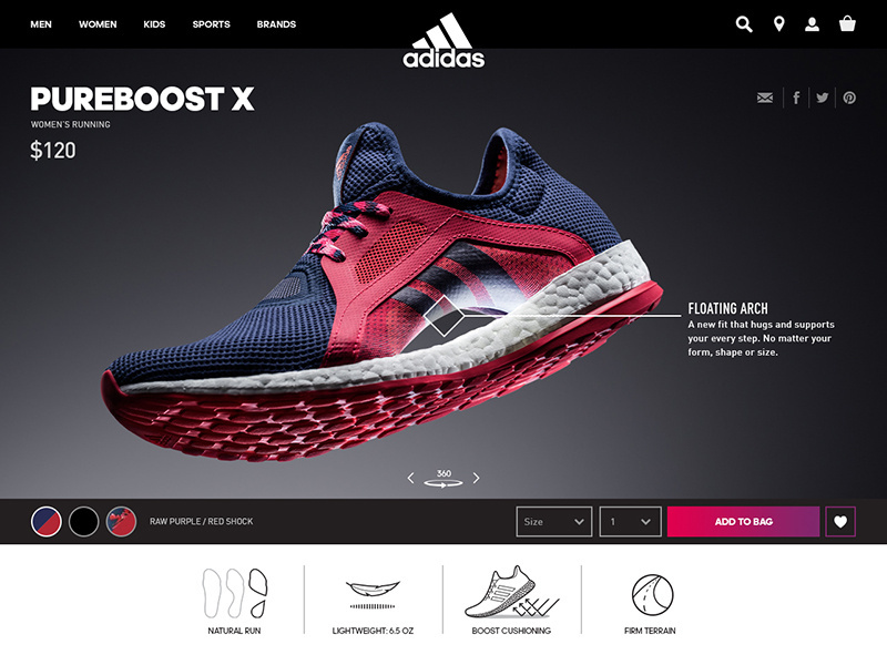 Product Page Design by Allison Lenz on Dribbble