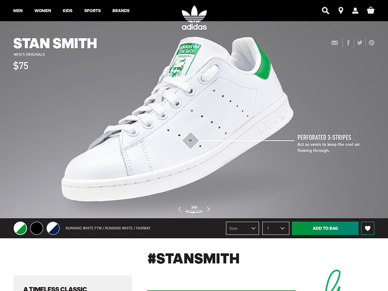 Product Page Design by Allison Lenz on Dribbble
