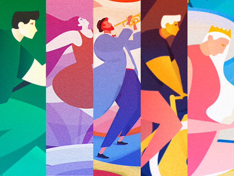 Rich color vector character illustration by erics for RaDesign on Dribbble