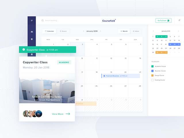 Courses Dashboard by Fikrun Nashih for Omnicreativora on Dribbble
