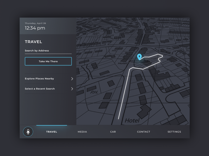 Car UI by Mel Shields on Dribbble
