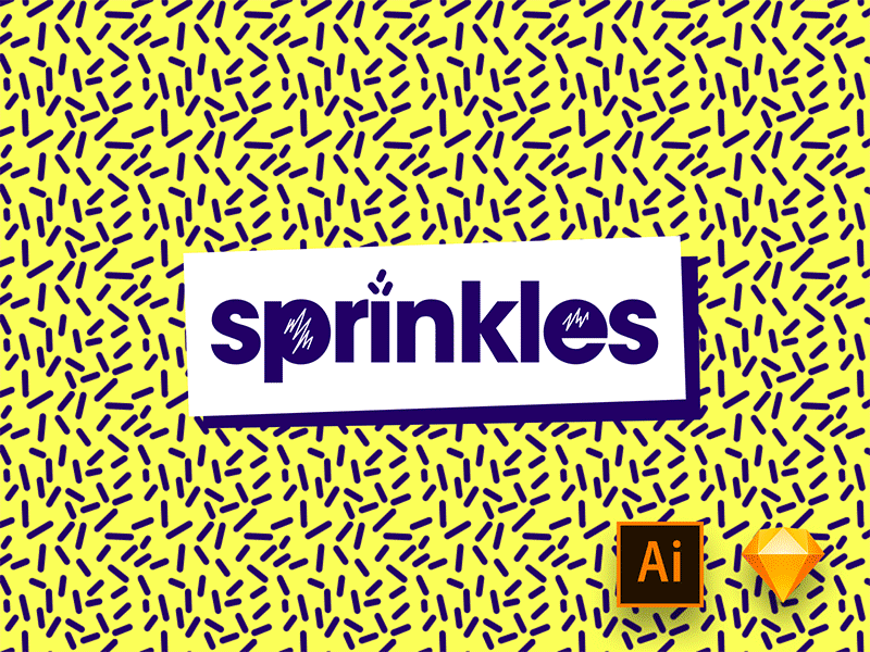 "Sprinkles" Pattern (FREEBIE) by Phil Goodwin on Dribbble