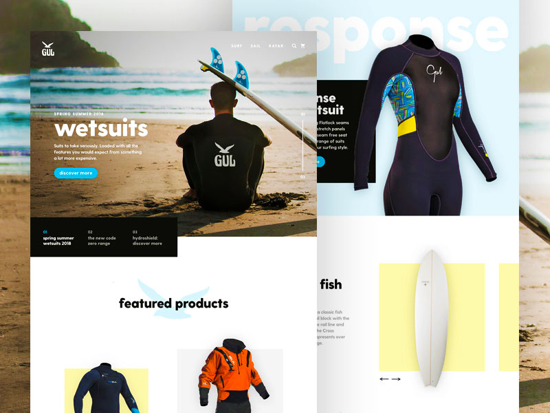 Gul | Homepage Concept by Tristan Stubbings on Dribbble
