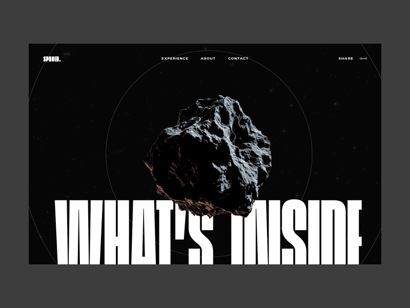 3D Asteroid Animation Experiment by Hervé Rbna on Dribbble
