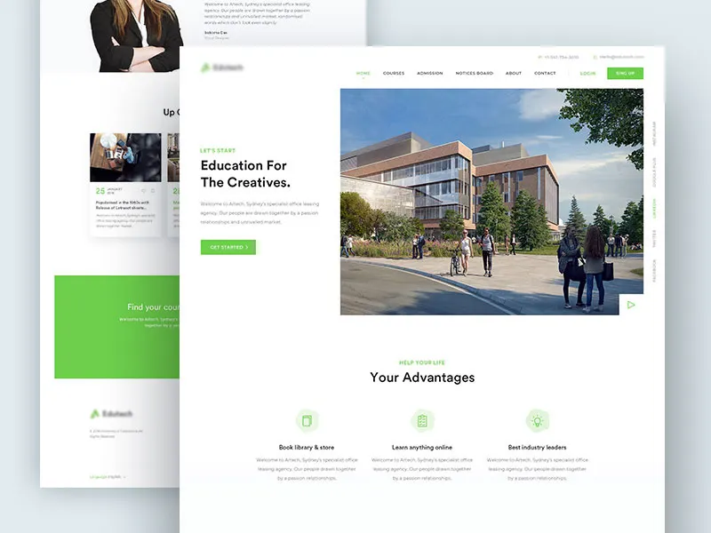 Browse thousands of Education Homepage images for design inspiration ...