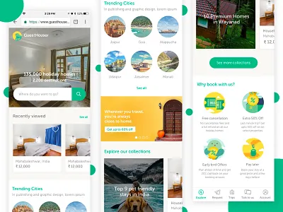 Homestay Booking designs, themes, templates and downloadable graphic ...