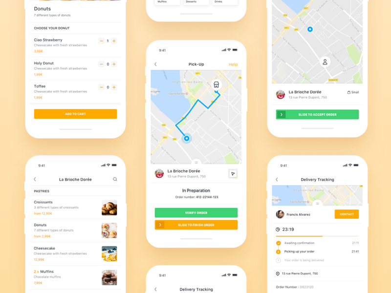 Be My Bee iOS App Overview by Petras Nargela for Flair on Dribbble