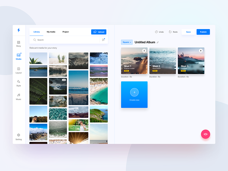 Video template maker by Divan Raj on Dribbble