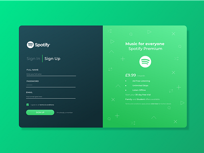 Spotify Concept designs, themes, templates and downloadable graphic ...
