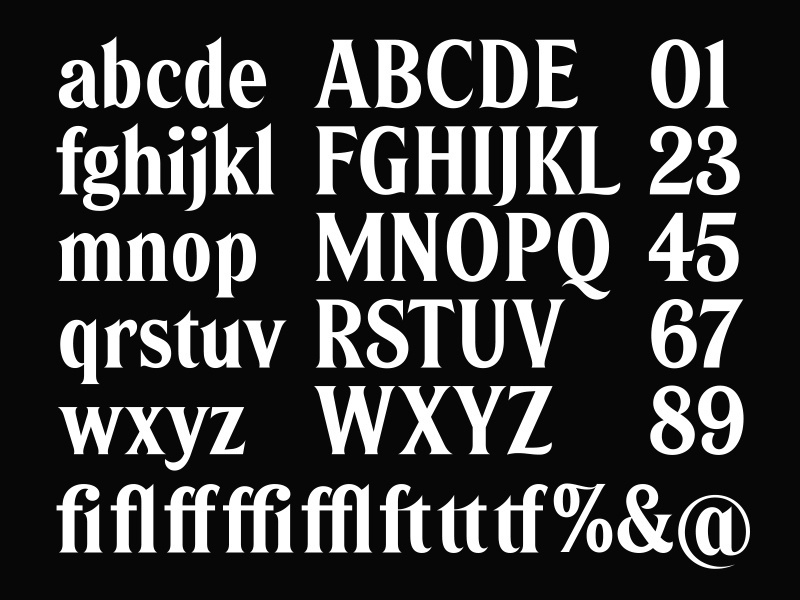 Garrison Brothers font by Simon Walker on Dribbble