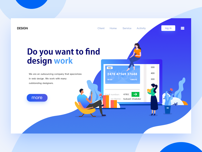 Design work by Eric for Link on Dribbble