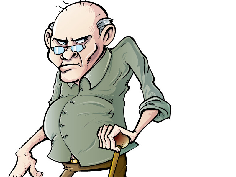 Grouchy Old Man completed by Anton Brand on Dribbble