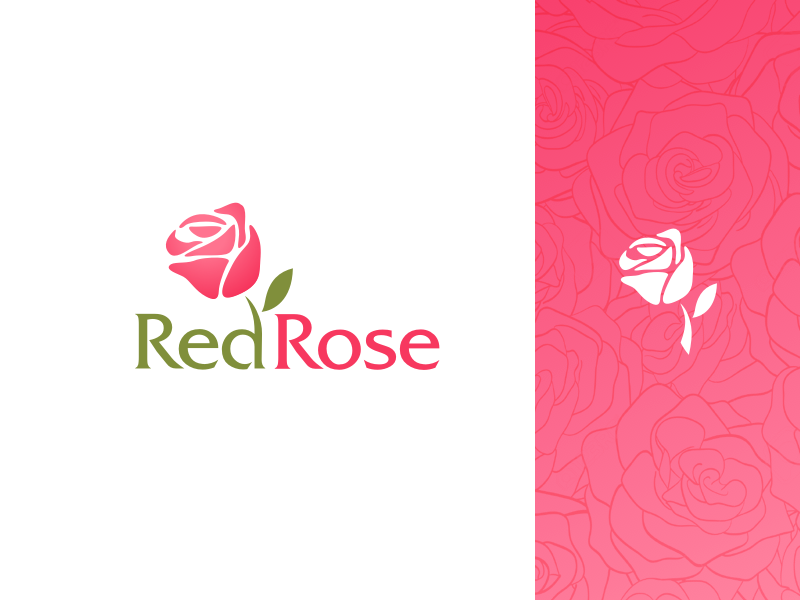 Red Rose - Logo Design by Benjamin Oberemok on Dribbble