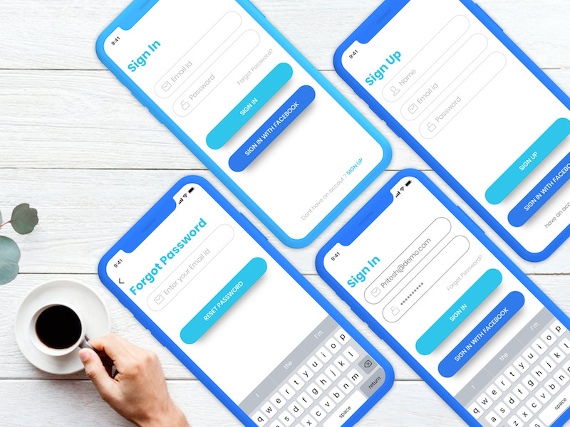 Sign In & Sign Up Screen design by iCoderz Solutions on Dribbble