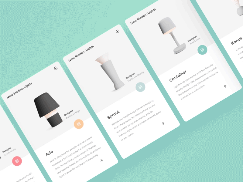 Product Cards Animation by Addie Design Co. on Dribbble