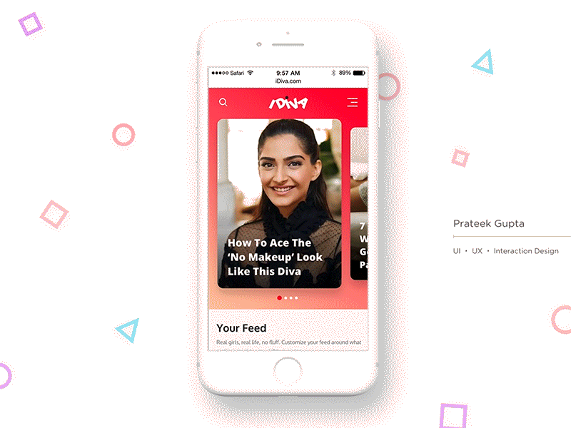 Mobile Carousel Interaction Design by Prateek Gupta HFI-CUA and CXA on ...