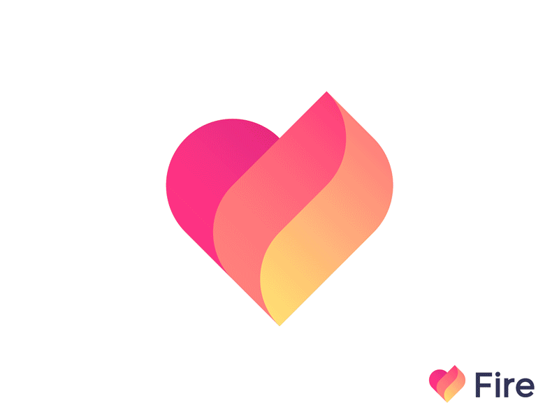 Heart + Fire logo concept for dating app ( sold ) by Vadim Carazan on ...