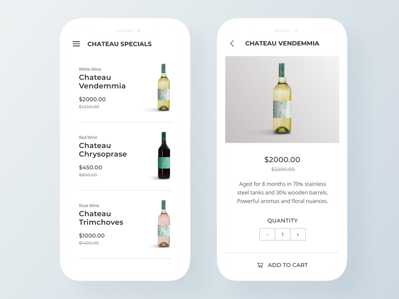 Daily UI #2: Wine Product Card UI by Shirish Shikhrakar on Dribbble