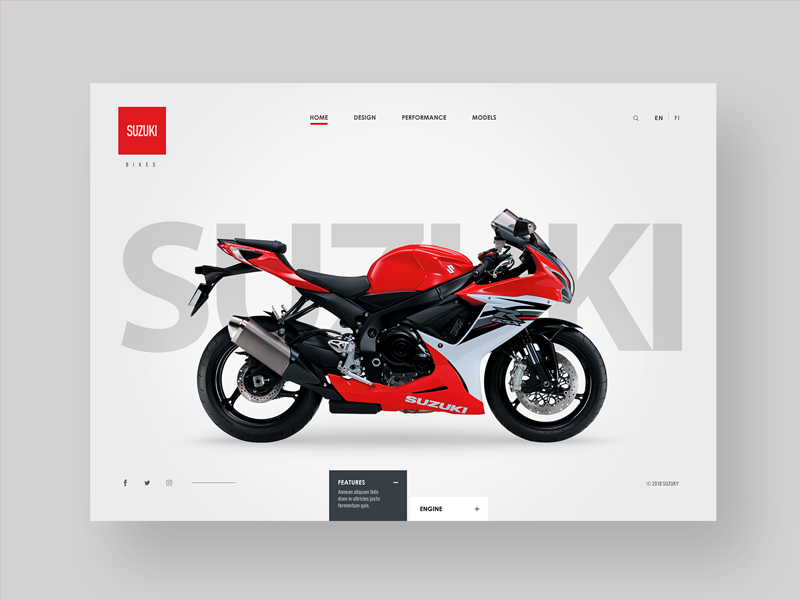 Bike Website Design by Sunny Rathod for TRIONN® on Dribbble