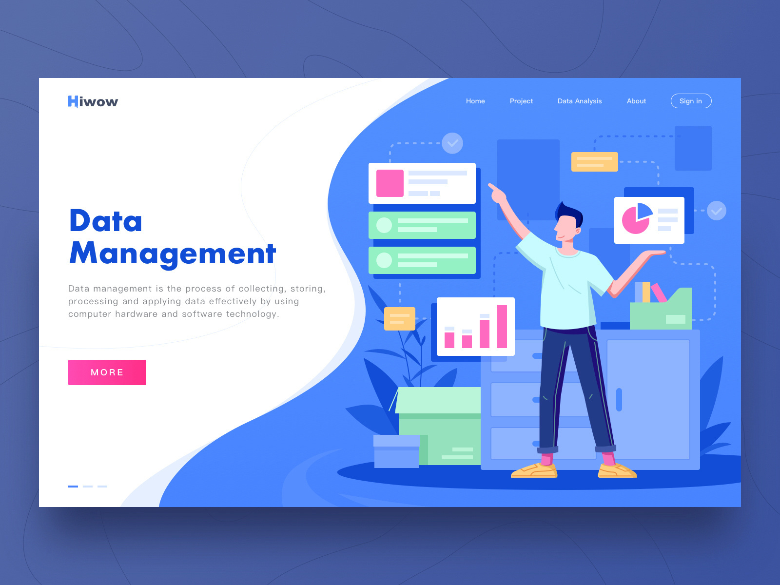 Web-Data Management by 𝙈𝙞𝙣𝙩𝙞𝙤𝙣 on Dribbble