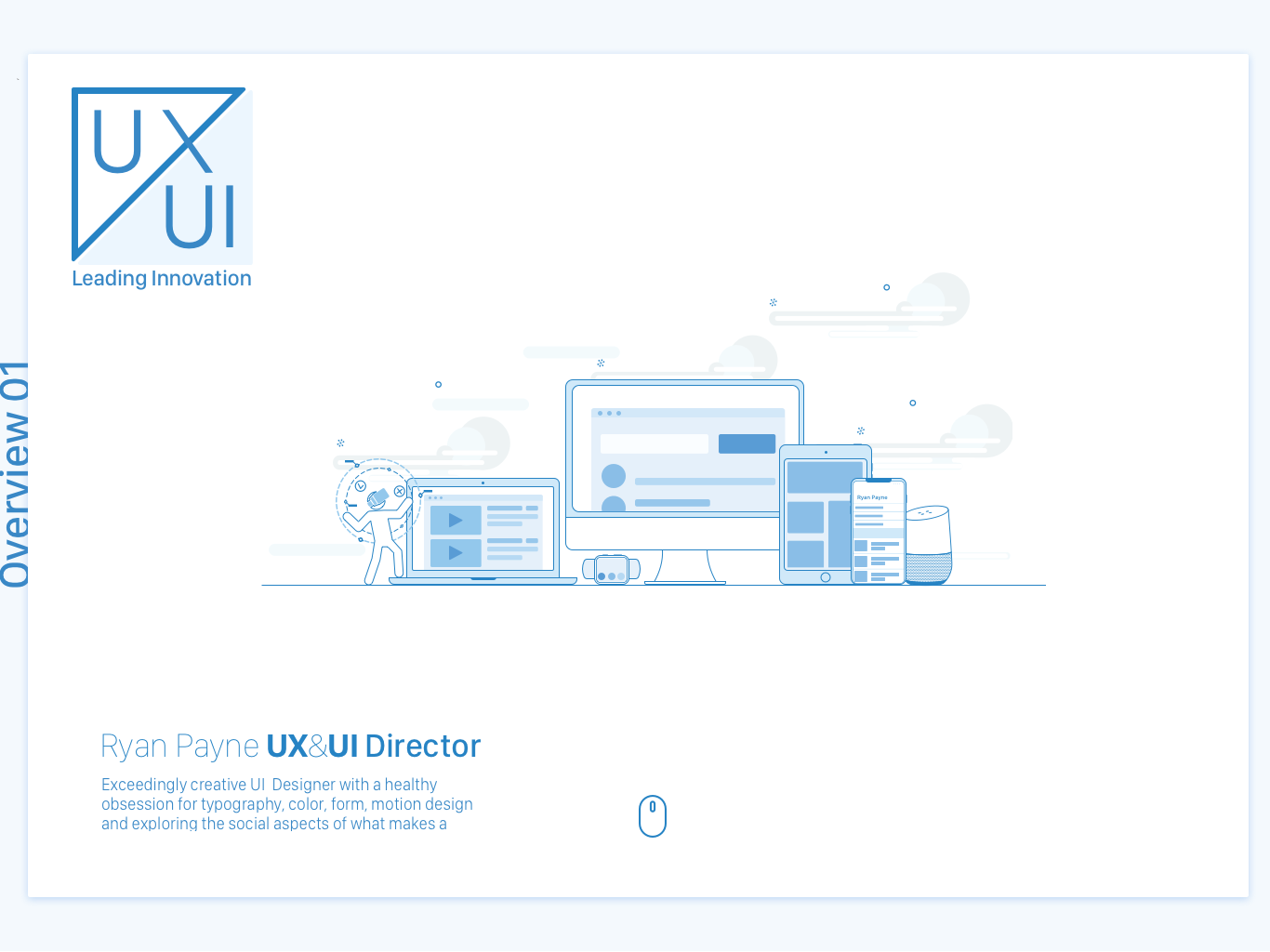 Portfolio Cover Page by Ryan Payne on Dribbble