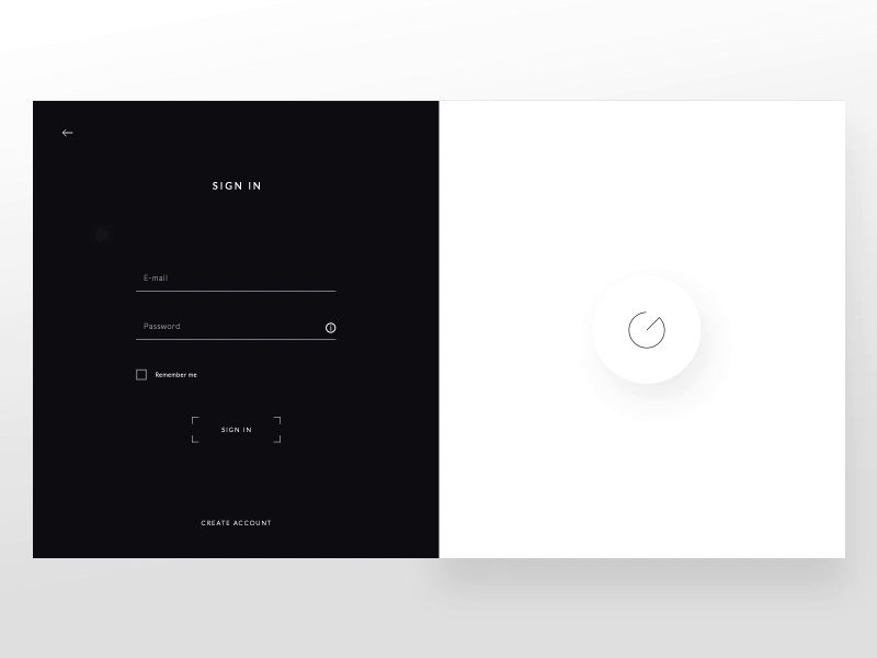 The Glyph Login Form by The Glyph on Dribbble