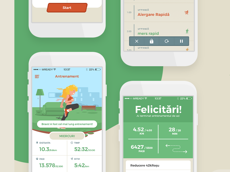 42kRosu - Interface Modules - Marathon Training App by Madalin Craciun ...