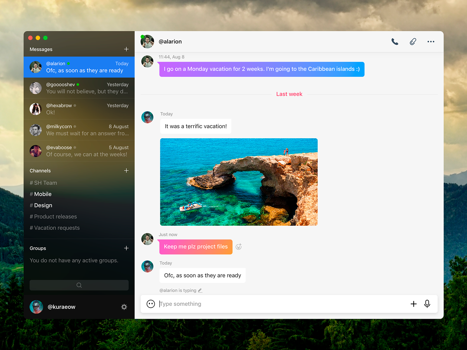 Rocket Chat Redesign by Dmitrii Denezhkin on Dribbble