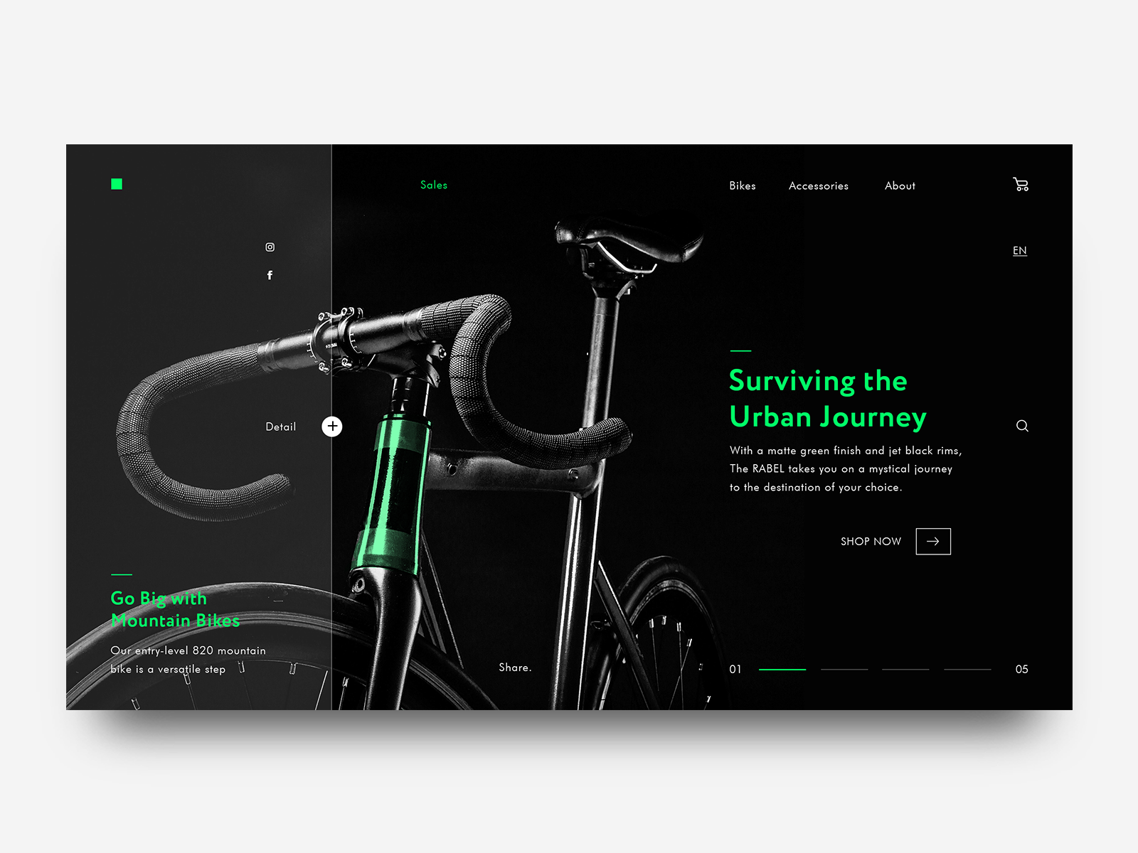 Speed Bike UI by Broklin Onjei on Dribbble