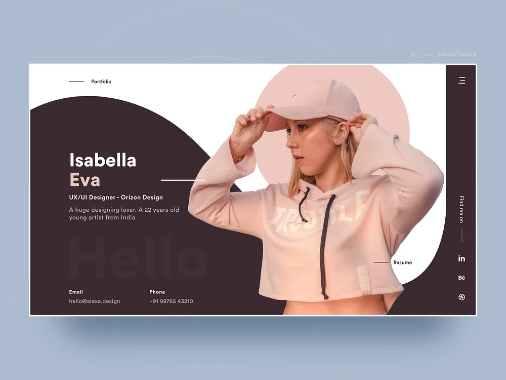 Portfolio Card designs, themes, templates and downloadable graphic ...