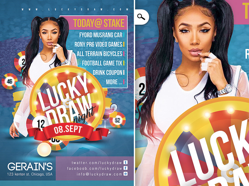 Lucky Draw Night by n2n44 on Dribbble
