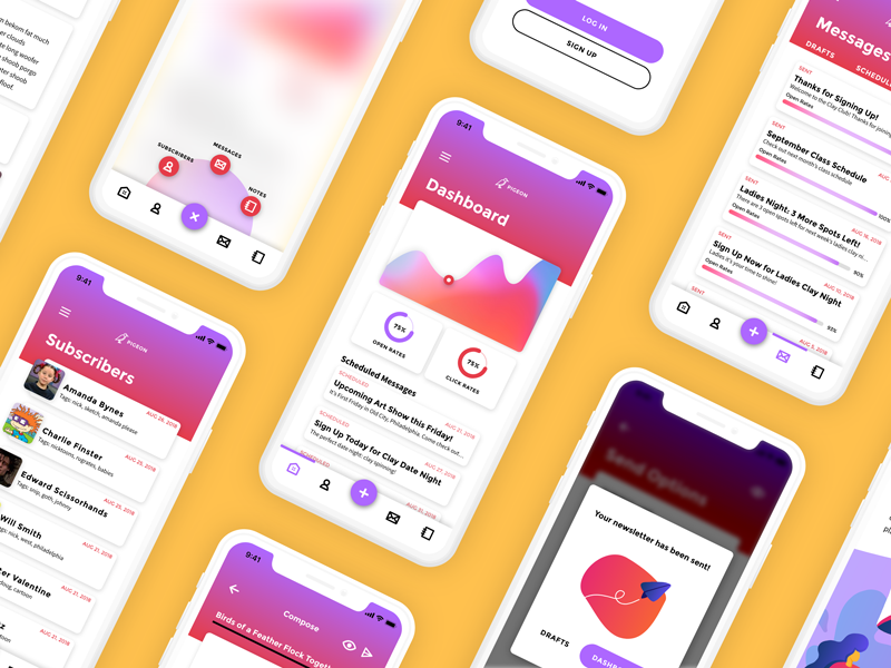 Email App UI by Jermaine Boca on Dribbble