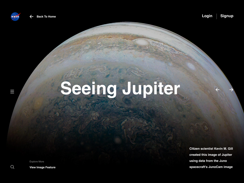 NASA Redesign by Derek Yepes on Dribbble