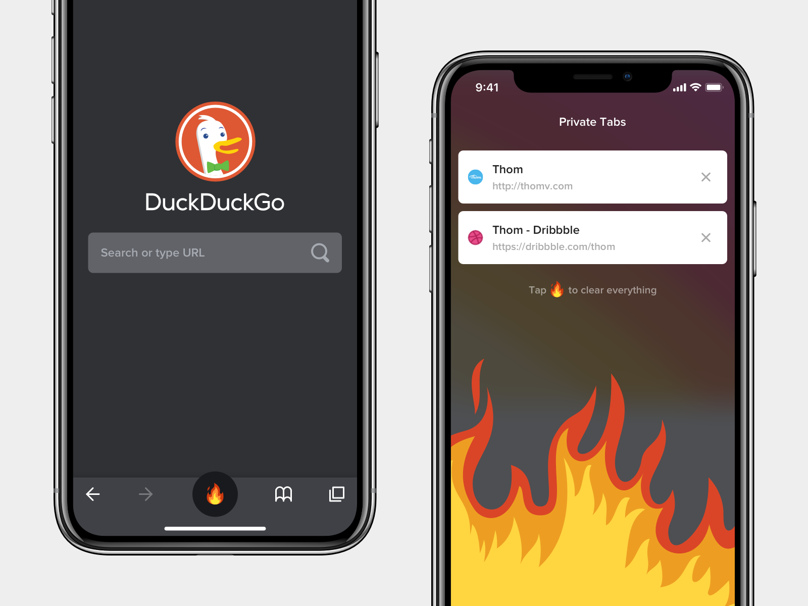Private Tabs by Thom for DuckDuckGo on Dribbble