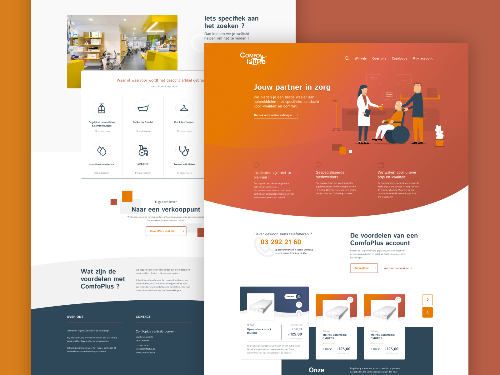 Comfoplus - Landing Page by Whitecube on Dribbble