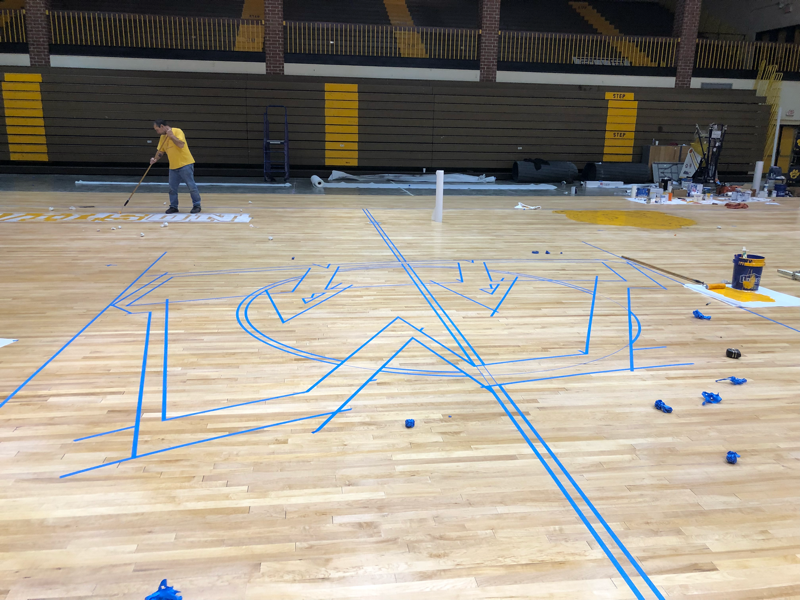 Wilson Tigers Basketball Court by Barry Townsend on Dribbble