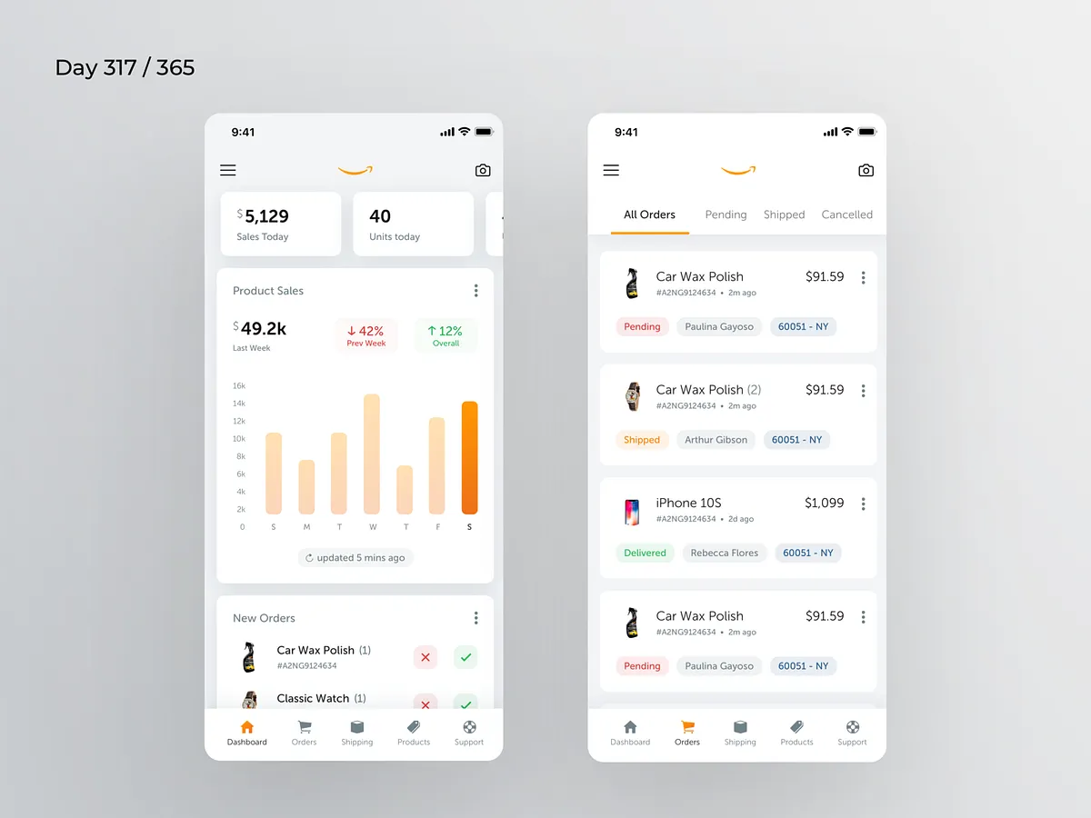 Seller App designs, themes, templates and downloadable graphic elements ...