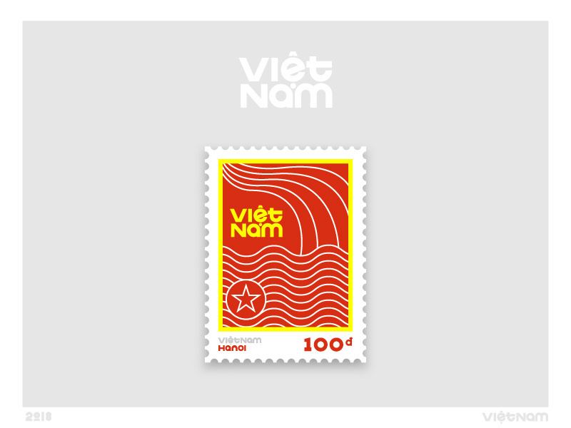 Vietnam | Stamp 001/195 by Shelby Reynolds on Dribbble