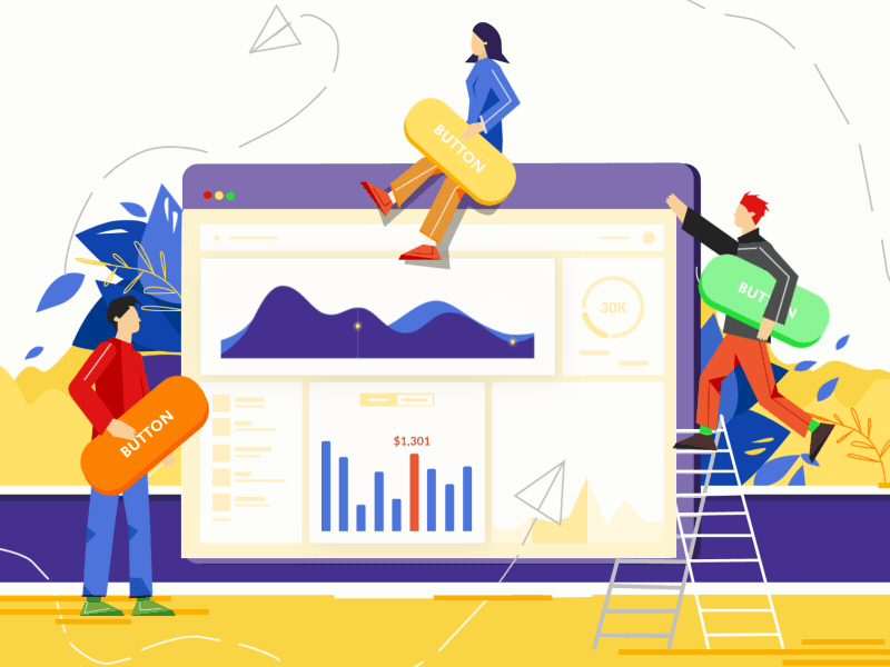 Planing Dashboard - illustration by Afterglow on Dribbble