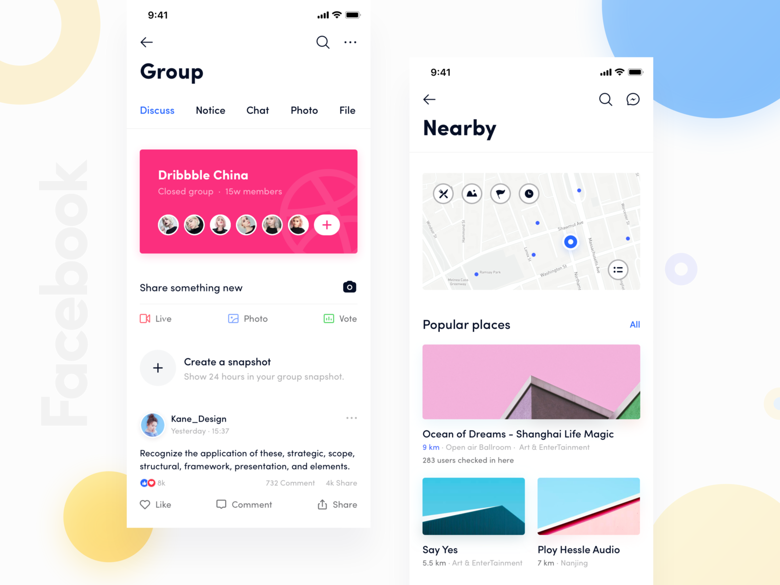 Facebook App_07 by Kane_D for RaDesign on Dribbble