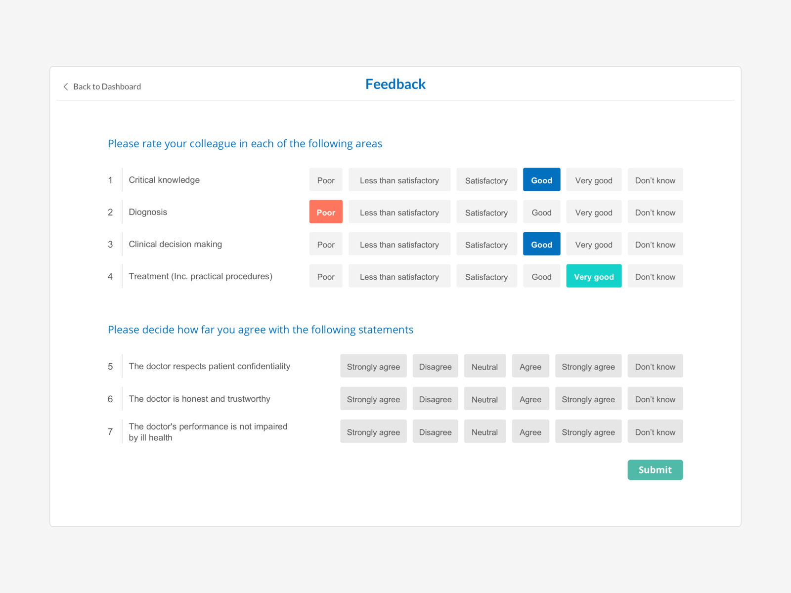 Feedback Layout by Mike Hince on Dribbble