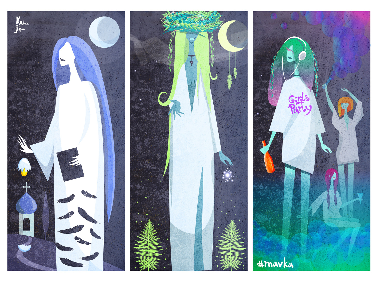 Supernatural. Mavka, Witch, Mermaid by Katerin Jiyuu on Dribbble