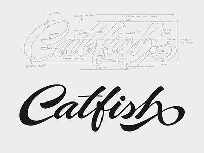 Catfish by ForSureLetters on Dribbble