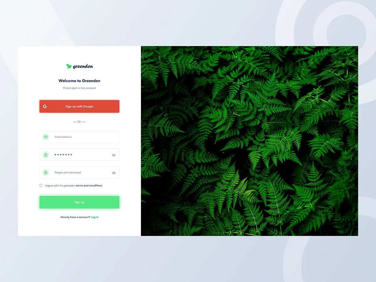 Browse thousands of Split Screen Login images for design inspiration ...
