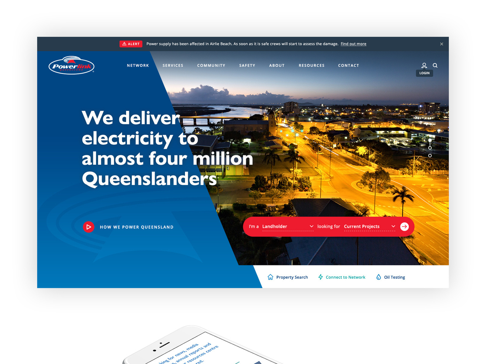 Powerlink Website by Aaron Lepik on Dribbble