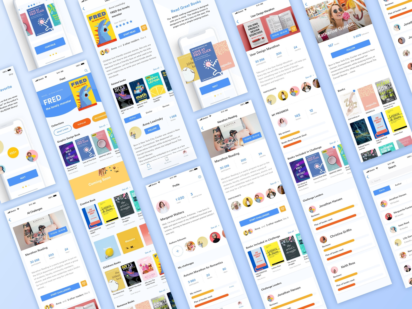 Reading App Design Project by Katerina Shukaieva on Dribbble